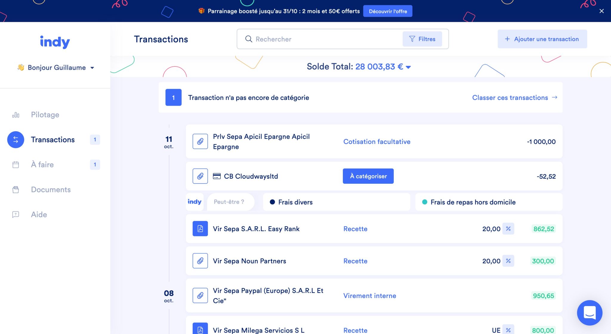 Indy : mon avis sur l'outil pour gérer sa comptabilité freelance